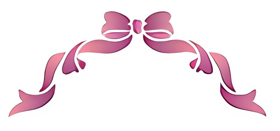635 - Flowing Bow - Stencils.co.za